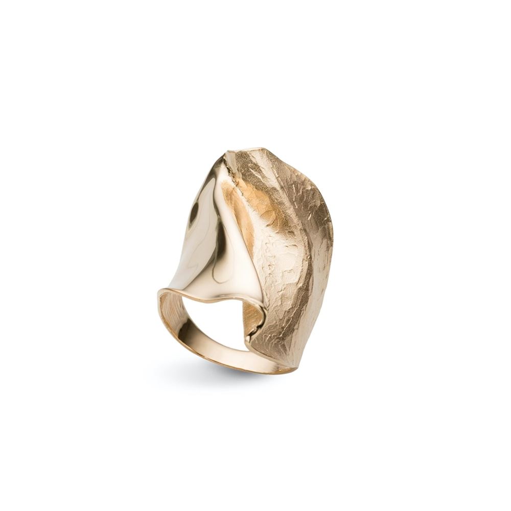 Catwalk Ring Smooth Uneven Förgyllt Silver - Catwalk Jewellery - 53